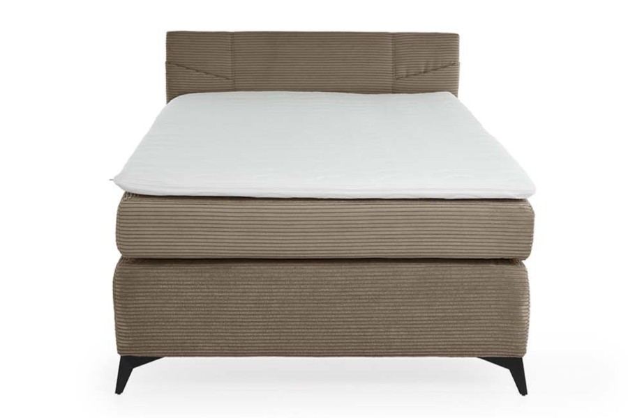 BOXSPRING JODIE TAUPE 140CM • Meubles Belot à Soignies